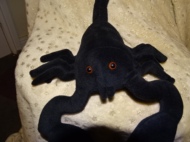 'Black Scorpion' Dark Theme Velvet Feel Plush Toy — Greedy Beady Beads